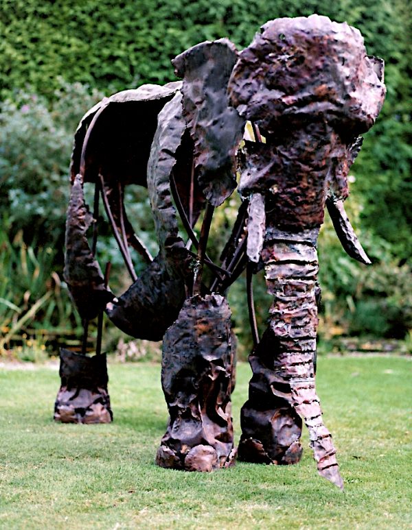 Emily Stone Copper Elephant Sculpture - Copper Creatures