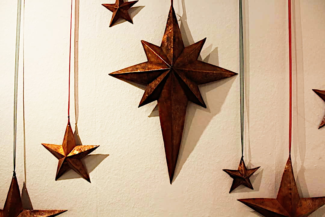 Emily Stone Copper Christmas Stars Sculpture - Copper Creatures