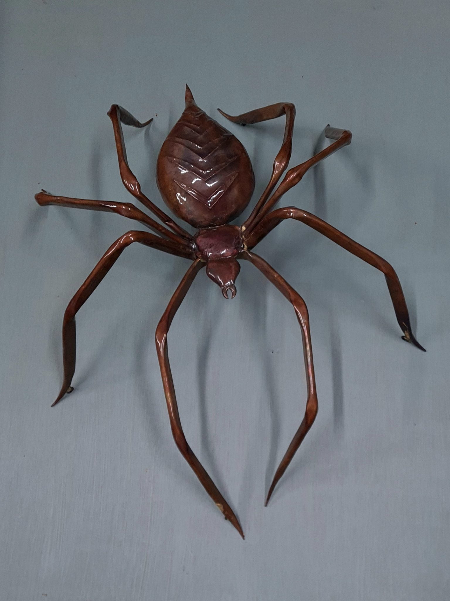 Emily Stone Copper Giant Spider Sculpture - Copper Creatures