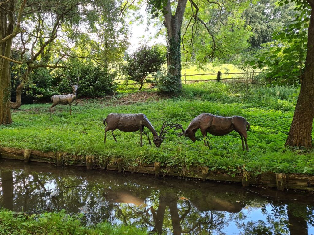 Emily Stone Copper Stag Sculptures Leeds Castle - Copper Creatures